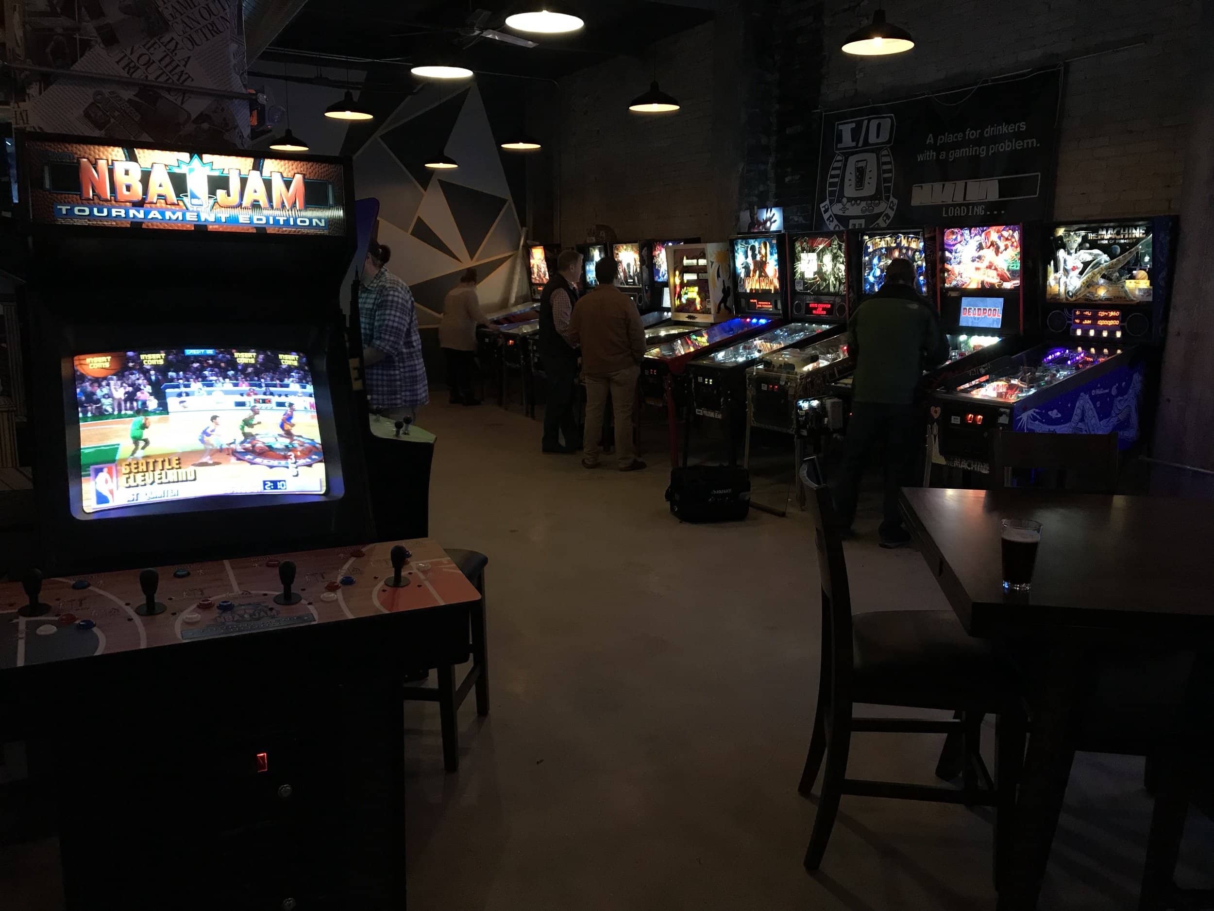 Dropping our first few quarters at I/O Arcade Bar – Tone Madison